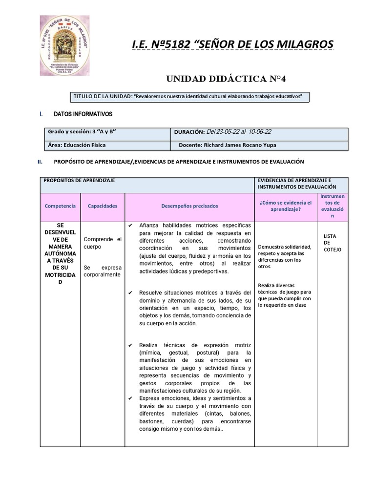 unidad 3ro | PDF