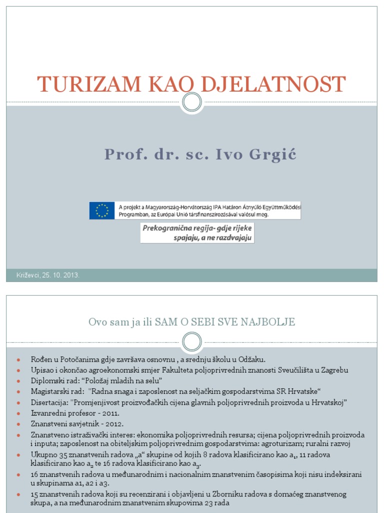 Turizam 2 | PDF