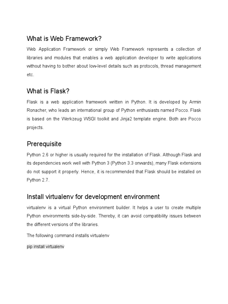 Flask | PDF | Hypertext Transfer Protocol | Networking