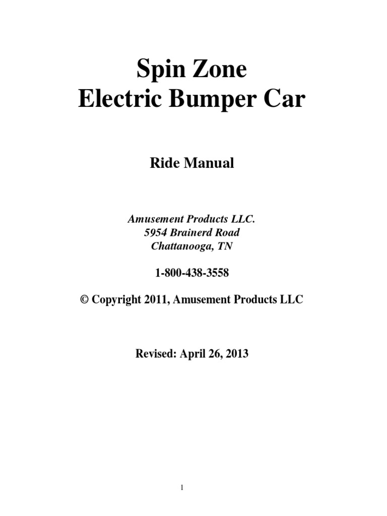 Bumper Car Manual Complete Dutch Revised 10 29 14 1 | PDF | Battery ...
