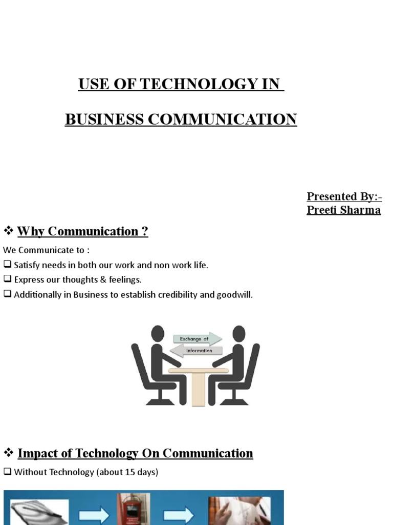 The Impact of Emerging Communication Technologies on Business ...