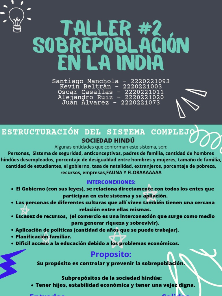 Taller #2 Sobrepoblación en La India | PDF | Sobrepoblación humana ...