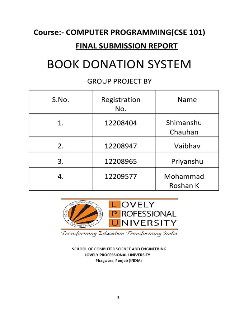 Final Report CSE 101 | PDF | Computer Programming | User (Computing)
