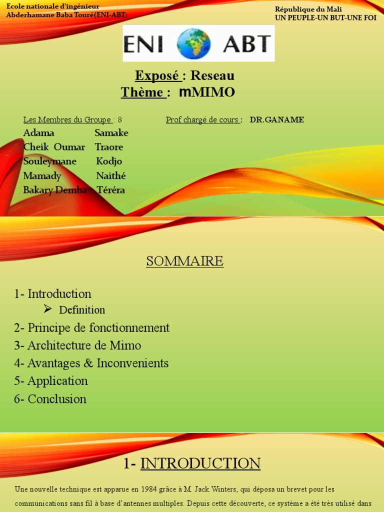 MIMO Massif : Avantages et Applications | PDF | MIMO | Antenne (Radio)