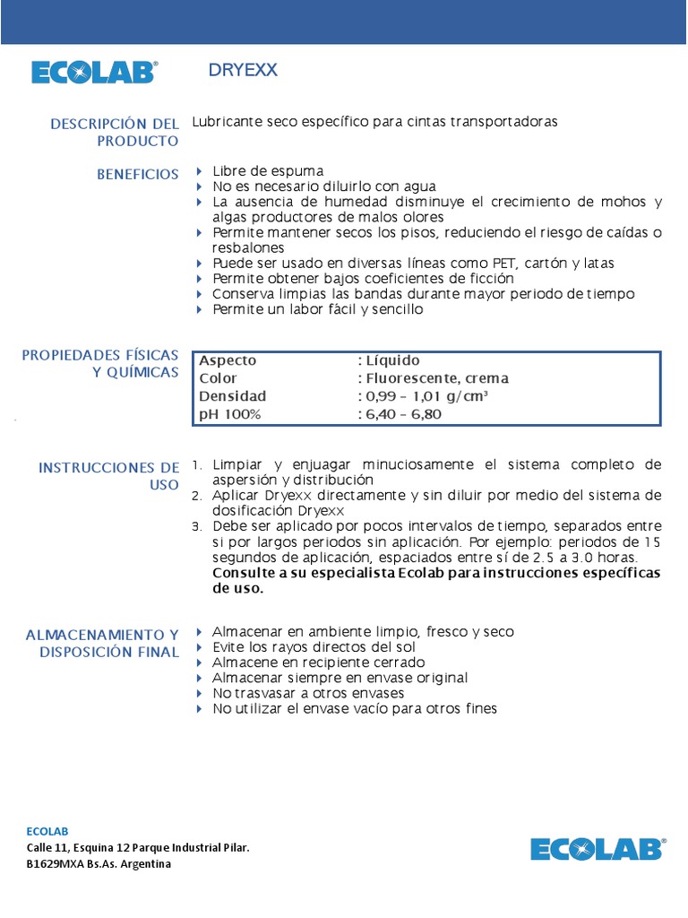 Dryexx FT Arg | PDF | Agua