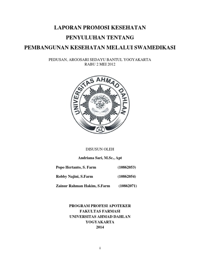 Contoh Laporan Promkes KIE | PDF