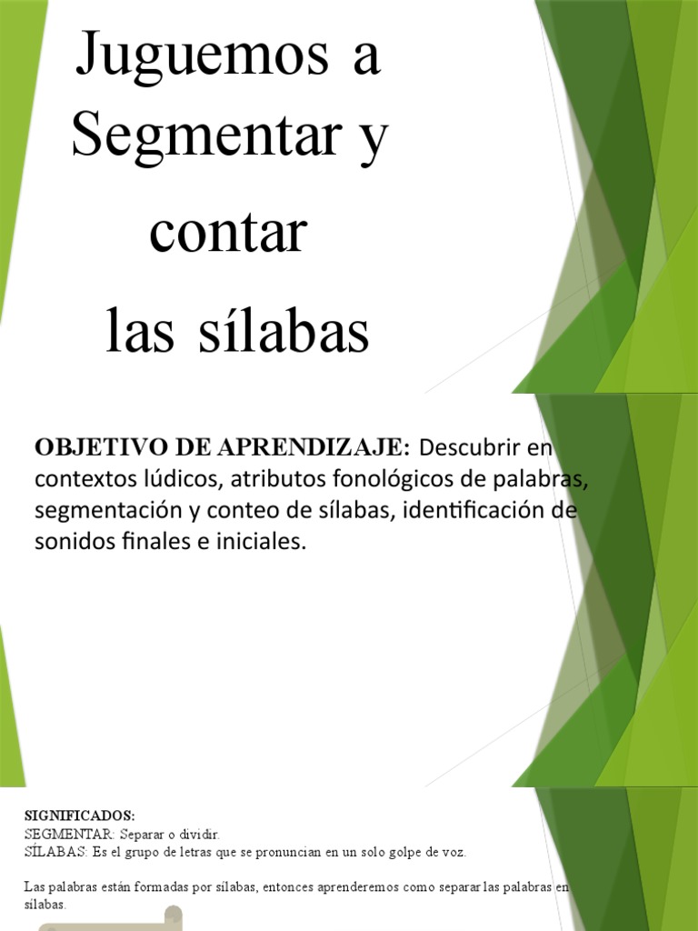 Conteo Sílabas | PDF