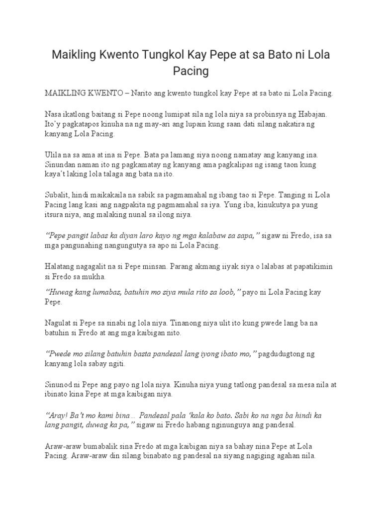 Maikling Kwento | PDF