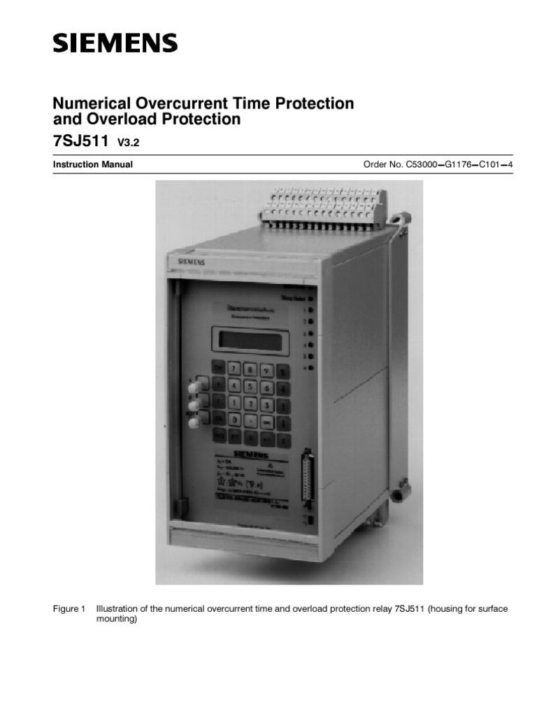 Siemens 7SJ511 | PDF | Electrical Connector | Relay