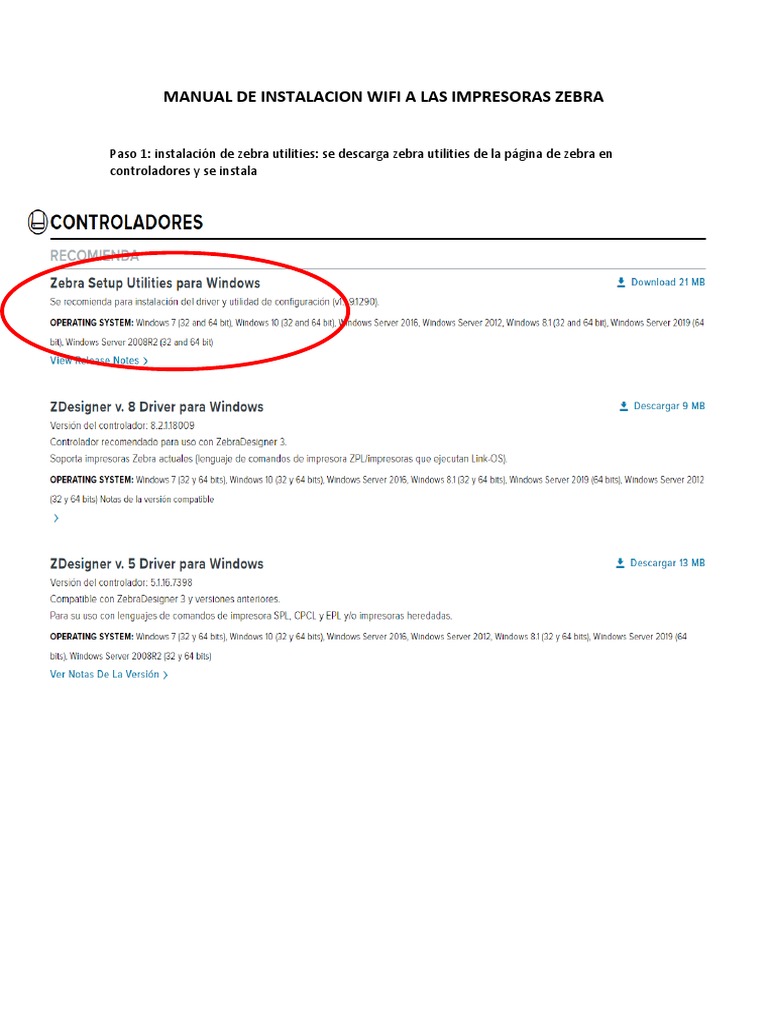 Manual para Configurar Impresora Zebra Por Wifi | PDF