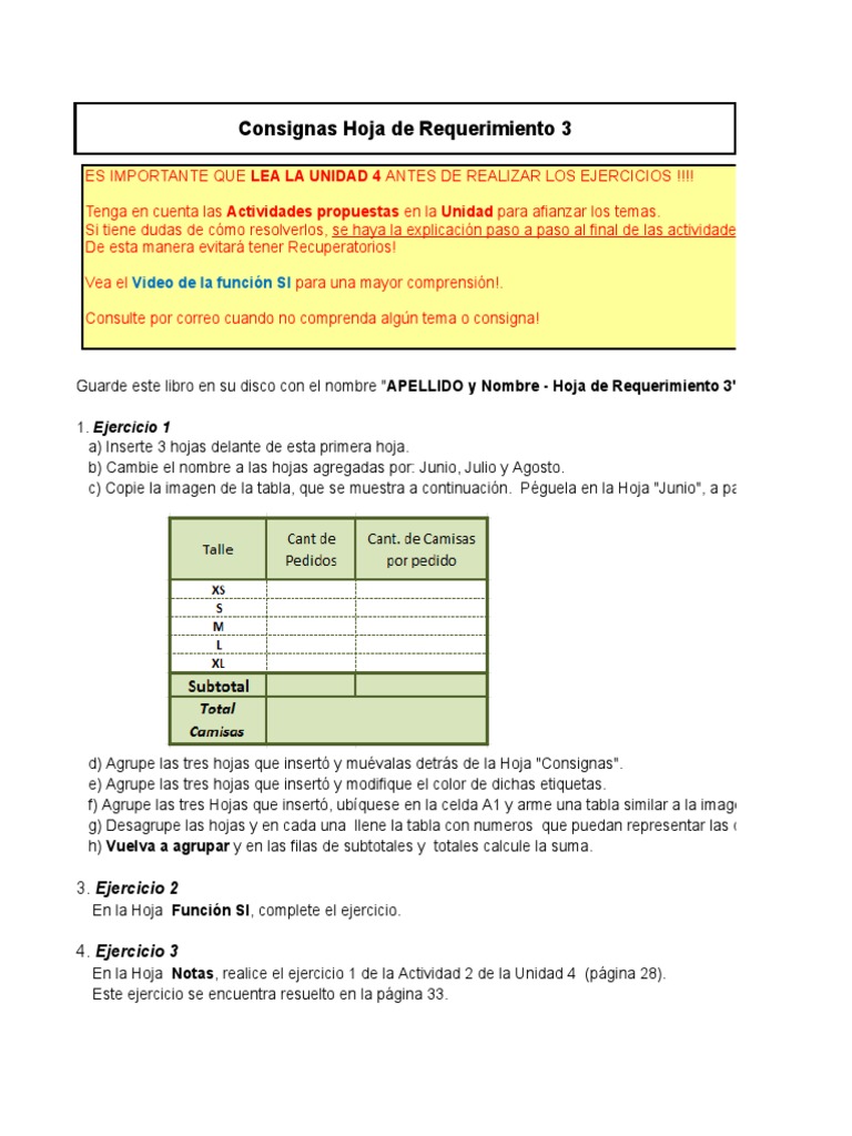 Hoja de Requerimiento 3 | PDF