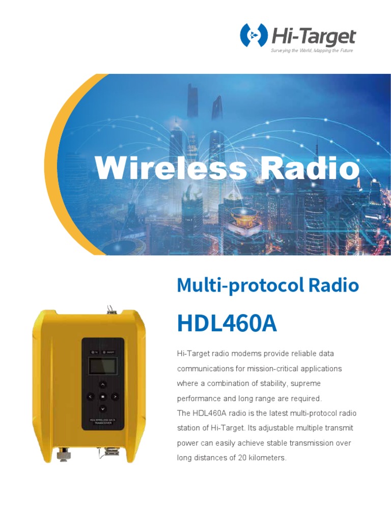 HDL460A Multi-Protocol Radio Overview | PDF | Science & Mathematics ...