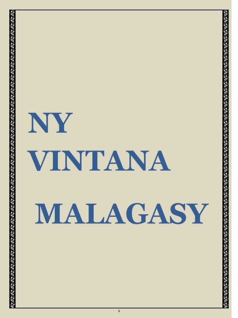 NY VINTANA Manonga | PDF