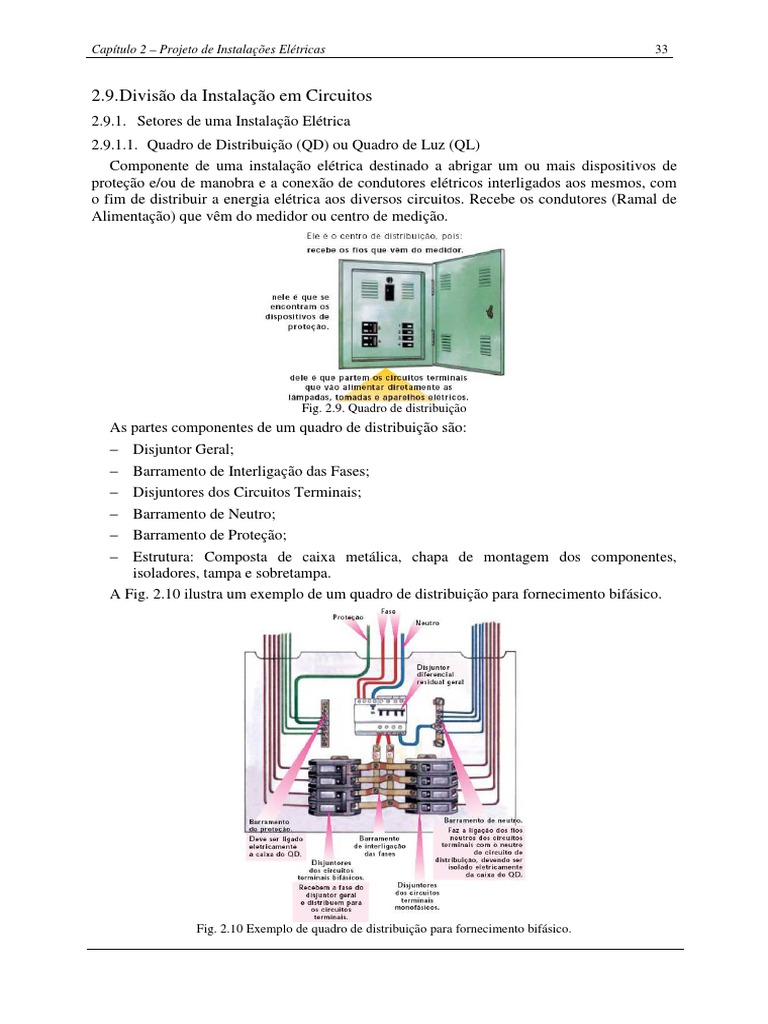 Divisão de instalações elétricas em circuitos terminais para maior ...