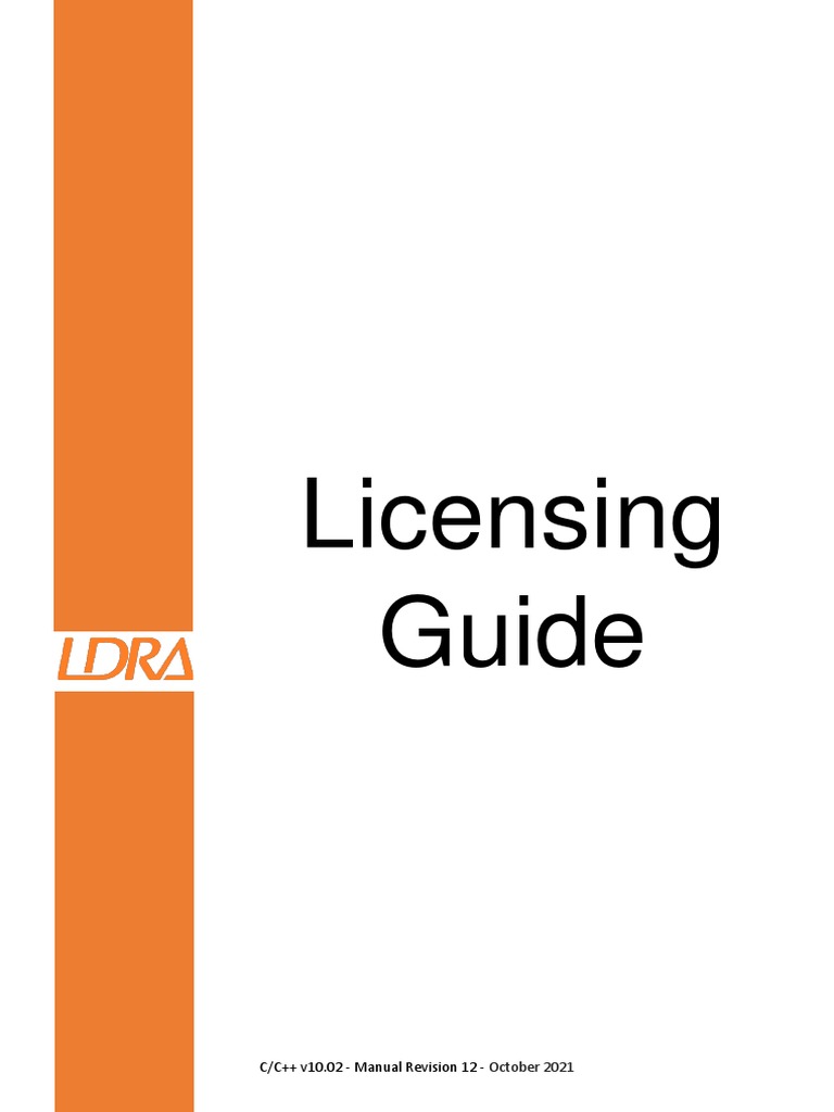 Licensing Guide Ldra Pdf