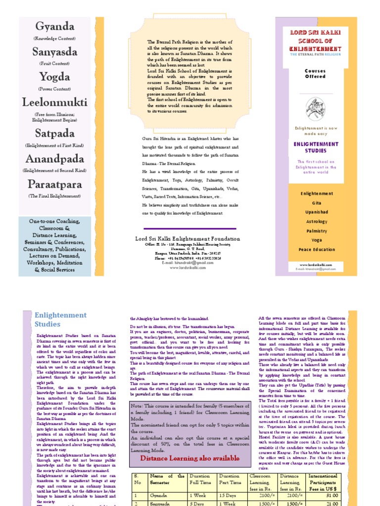 Brochure Enlightenment | Download Free PDF | Bhagavad Gita ...