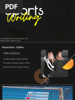 Fact Sheet in Sports Writing English | PDF