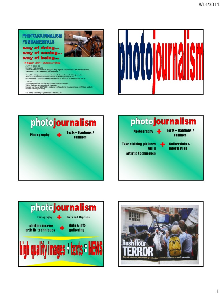 PHOTOJOURNALISM | PDF