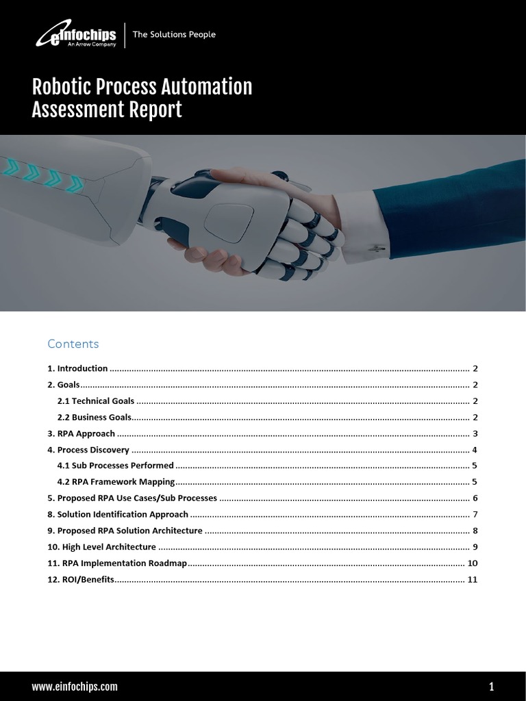 Rpa Sample Report | PDF | Automation | Robotics