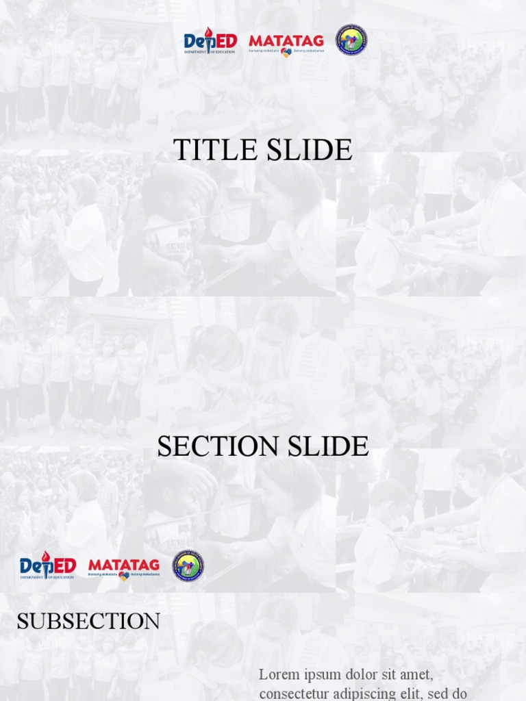 SDOSC MATATAG PPT Template 2023 1 | PDF