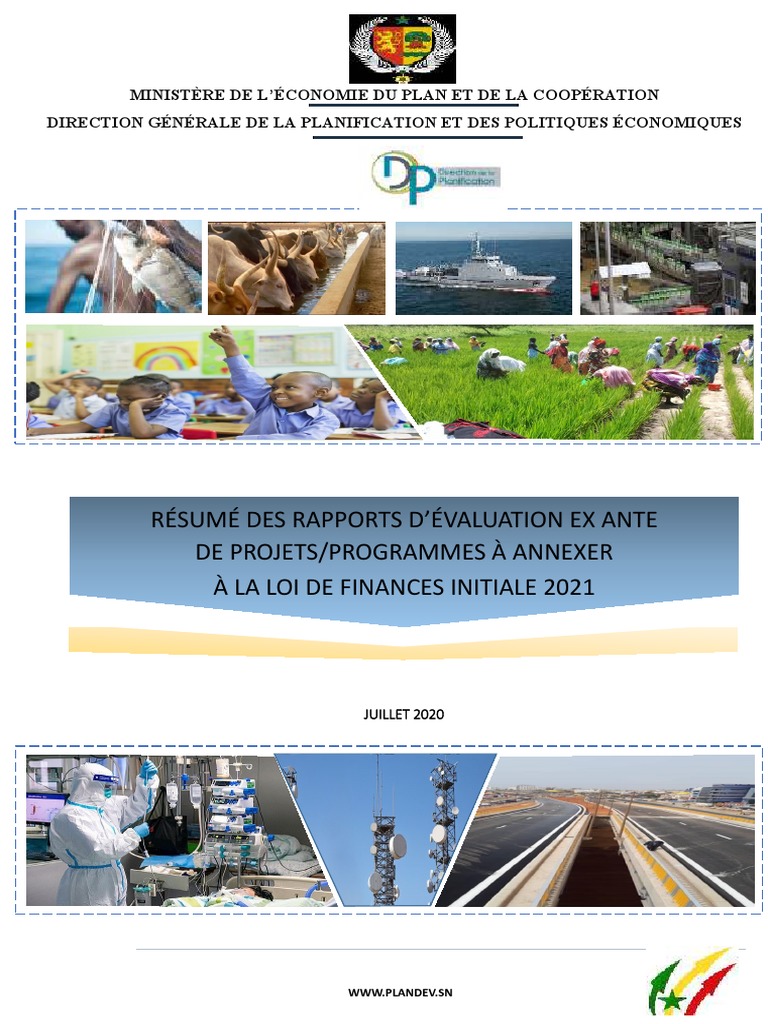 RESUME RAPPORTS EVALUATION EX ANTE PP 2020 Compressed 1pdf - Io | PDF ...