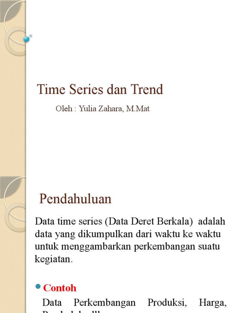 Analisis Data Time Series dan Trend | PDF