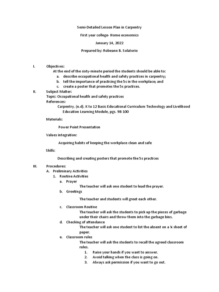 Lesson Plan Demo | PDF