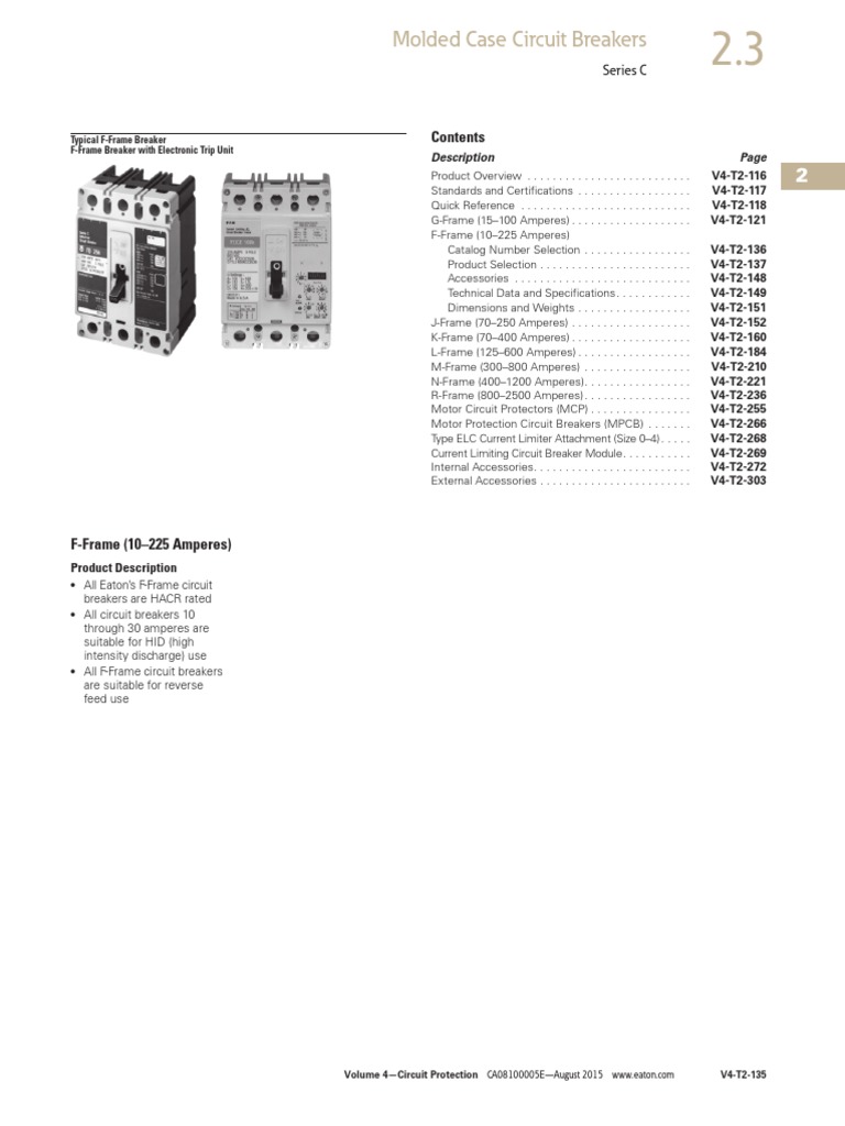 Eaton Circuit Breakers Guide | PDF | Technology & Engineering