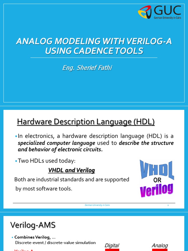 Verilog A Model To Cadence | Download Free PDF | Hardware Description Language | Electronics