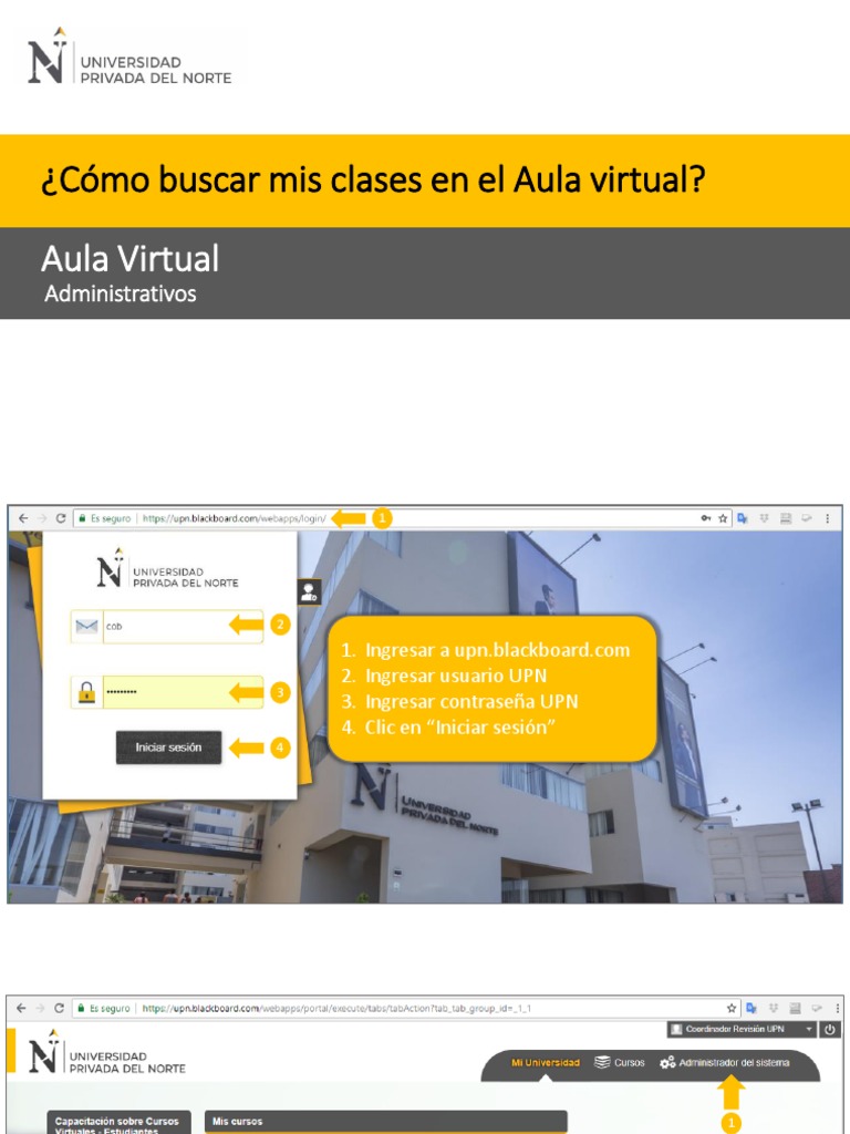 Tutorial Aula Virtual - Administrativos | PDF