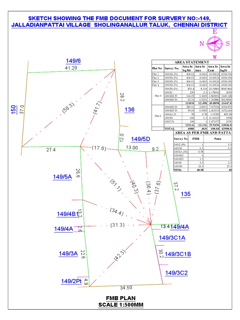 Jalladianpettai 149 FMB 4 | PDF