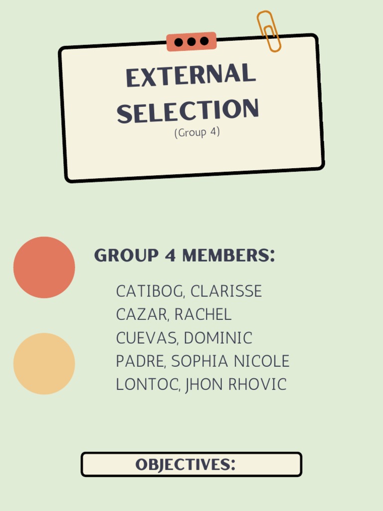 Understanding External Selection Methods | PDF | Résumé | Prediction