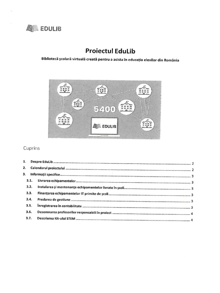 Prezentare Proiect EDULIB | PDF
