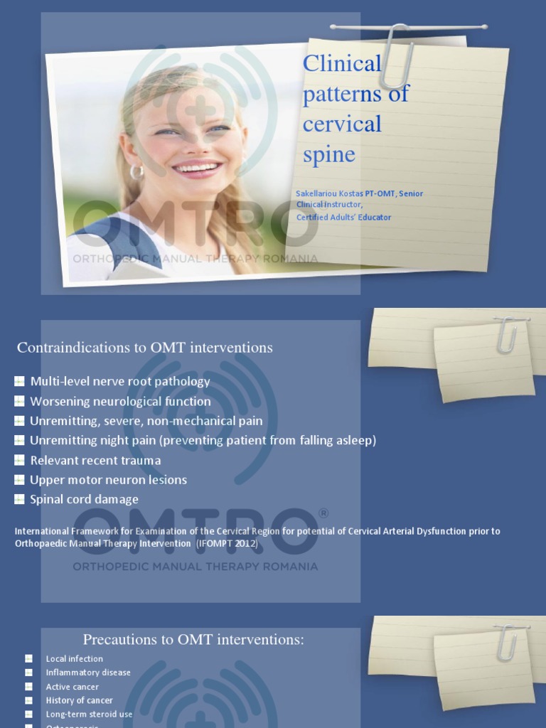 Cervical Spine Clinical Patterns and OMT Risks | PDF | Vertebral Column ...
