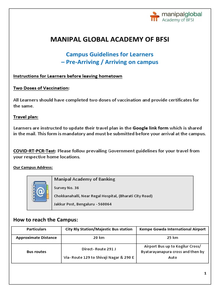 ICICI Manipal Academy - Campus Guidelines - Batch 67 | PDF | Clothing | Shoe