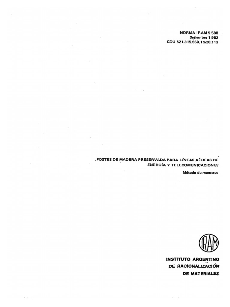 Iram 9588 - 1982 | PDF | Negocios | Finanzas y dinero