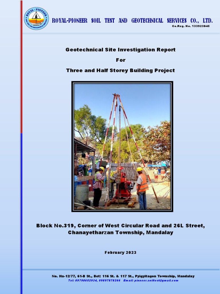 1.report 3&halfstorey 319 | PDF | Geotechnical Engineering | Geophysics