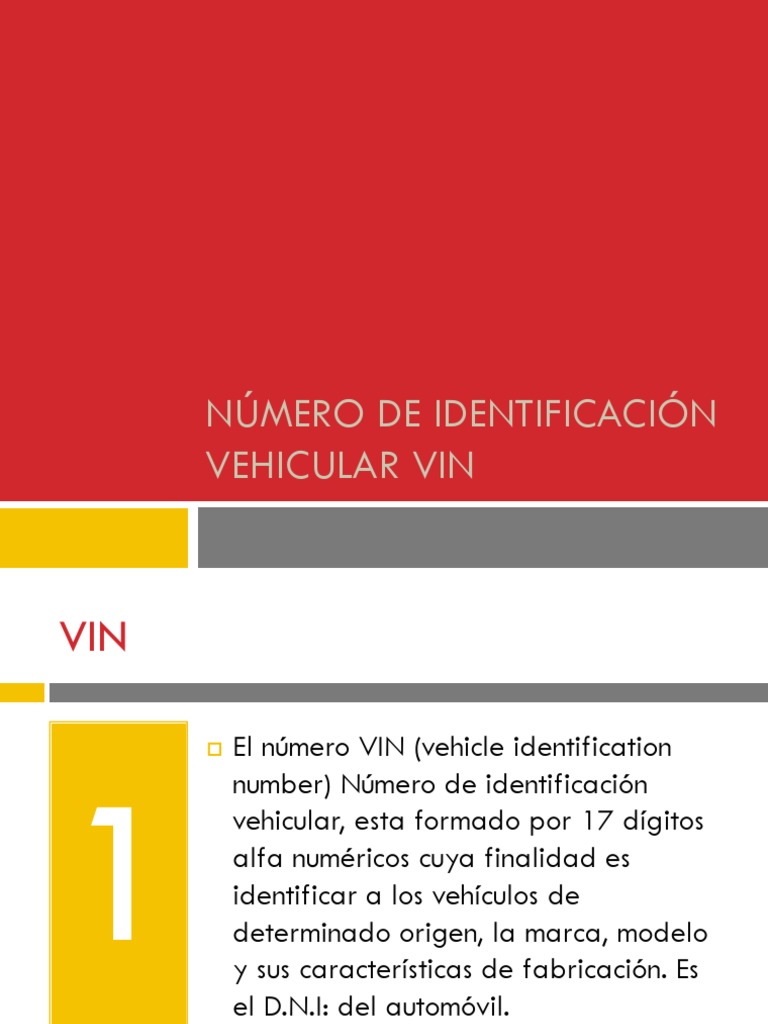 Número de Identificación Vehicular Vin | PDF | Américas | Volkswagen