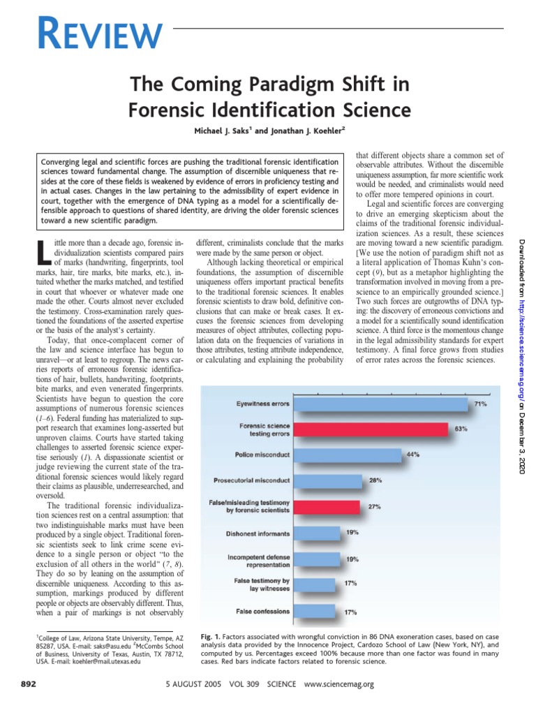 5 4 892 Full | PDF | Forensic Science | Daubert V. Merrell Dow ...