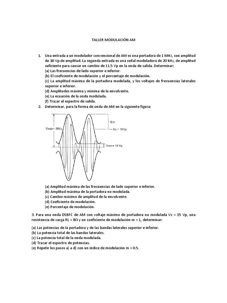Taller Modulación AM | PDF