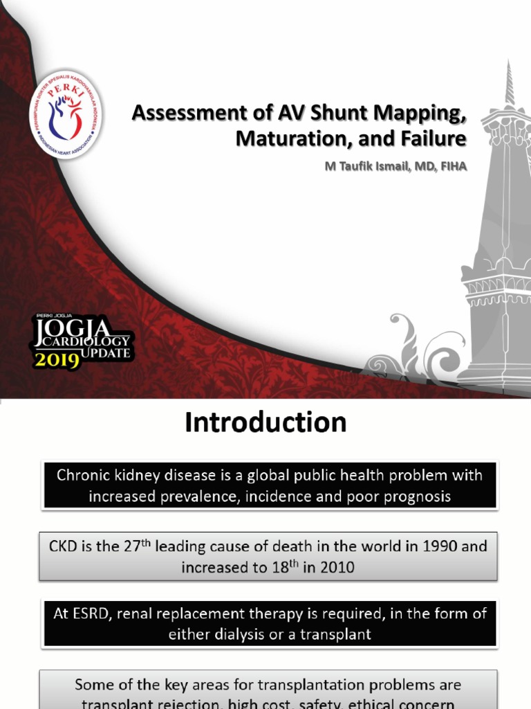 Assessment of AV Shunt Mapping, Maturation and Failure | PDF