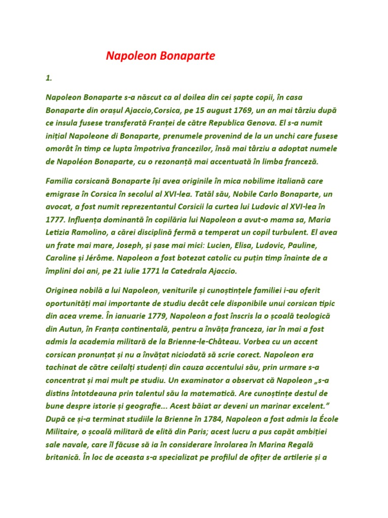Napoleon Bonaparte | PDF