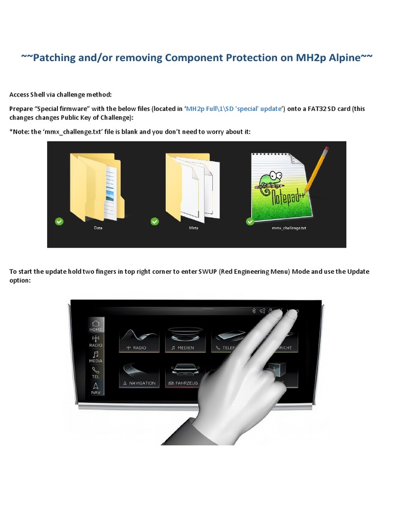 Patching And/or Removing Component Protection On MH2p Alpine | Download Free PDF | Booting ...