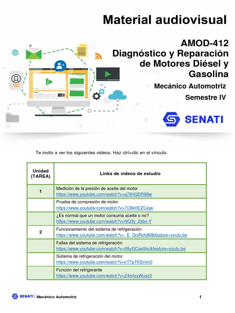 Amod Amod-412 Video | PDF | Motor diesel | Pistón