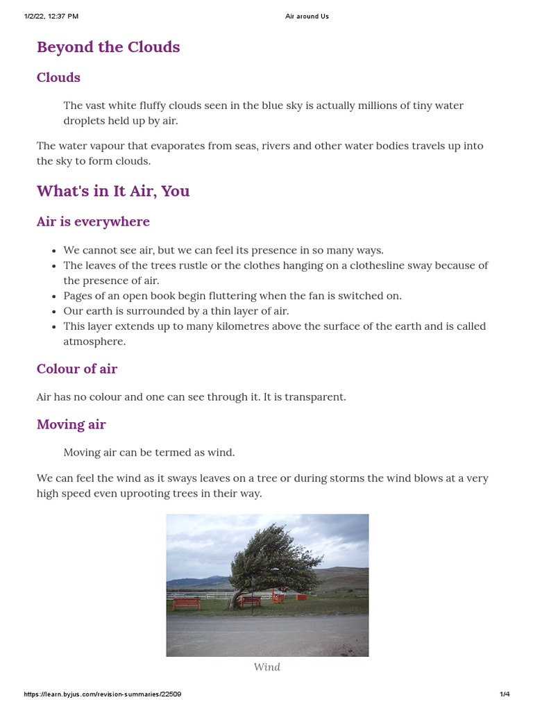 Air Around Us | PDF | Atmosphere Of Earth | Water Vapor