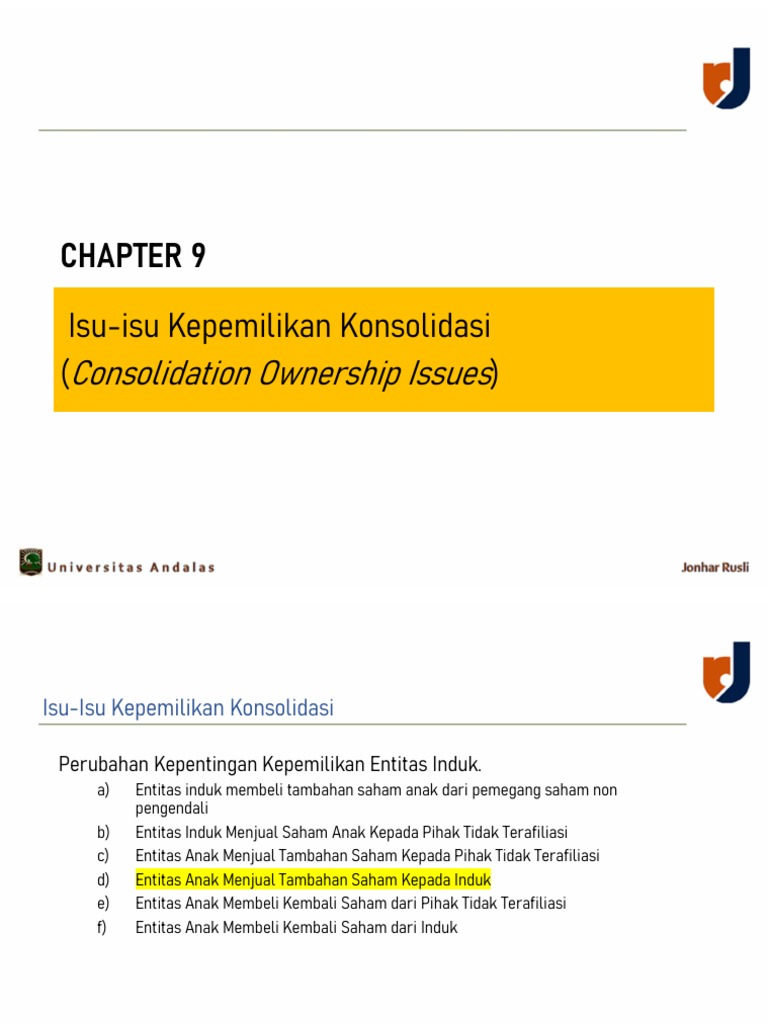 C09-3-Isu Kepemilikan Konsolidasi | PDF