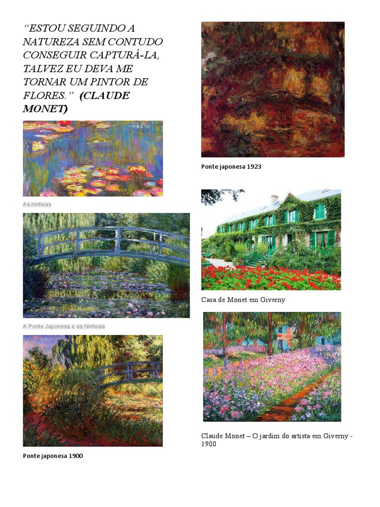 Monet | PDF | Claude Monet | Impressionismo