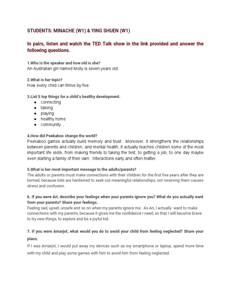 Tutorial Task W13 - Listening Skills | PDF