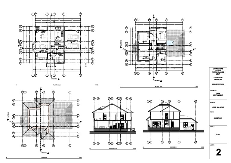 Lamina Planos Arquitectonicos | PDF