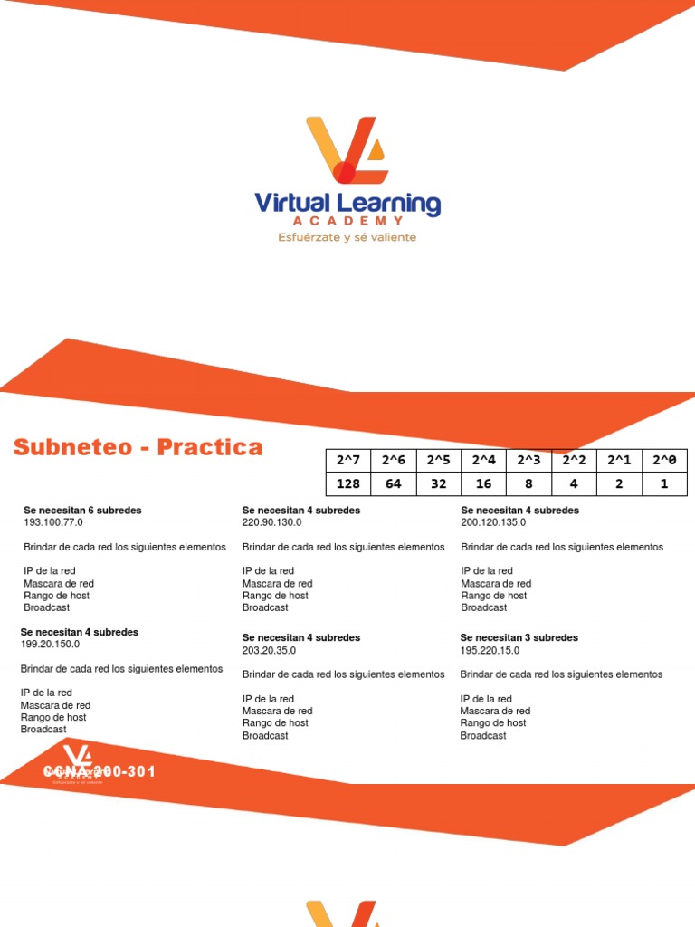 Subneteo Tradicional - Practica | PDF